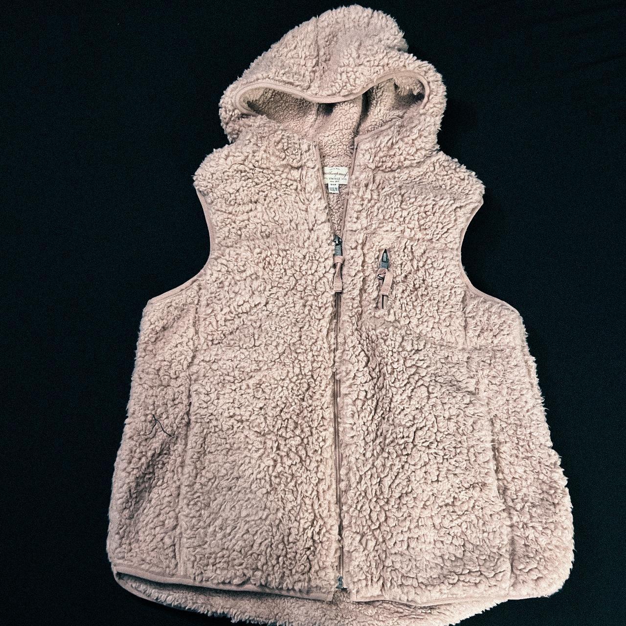 sherpa pastel pink zip up vest. super soft and warm.... - Depop