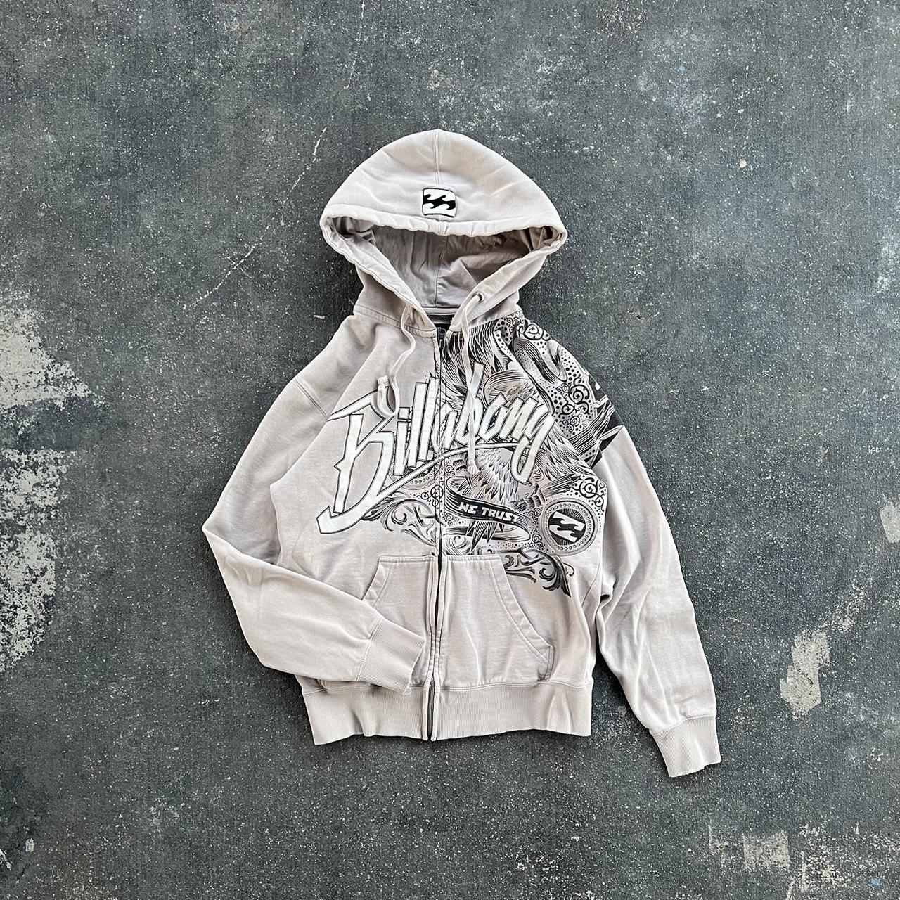 Vintage Style Y2K Billabong Zip Up Hoodie Good... - Depop