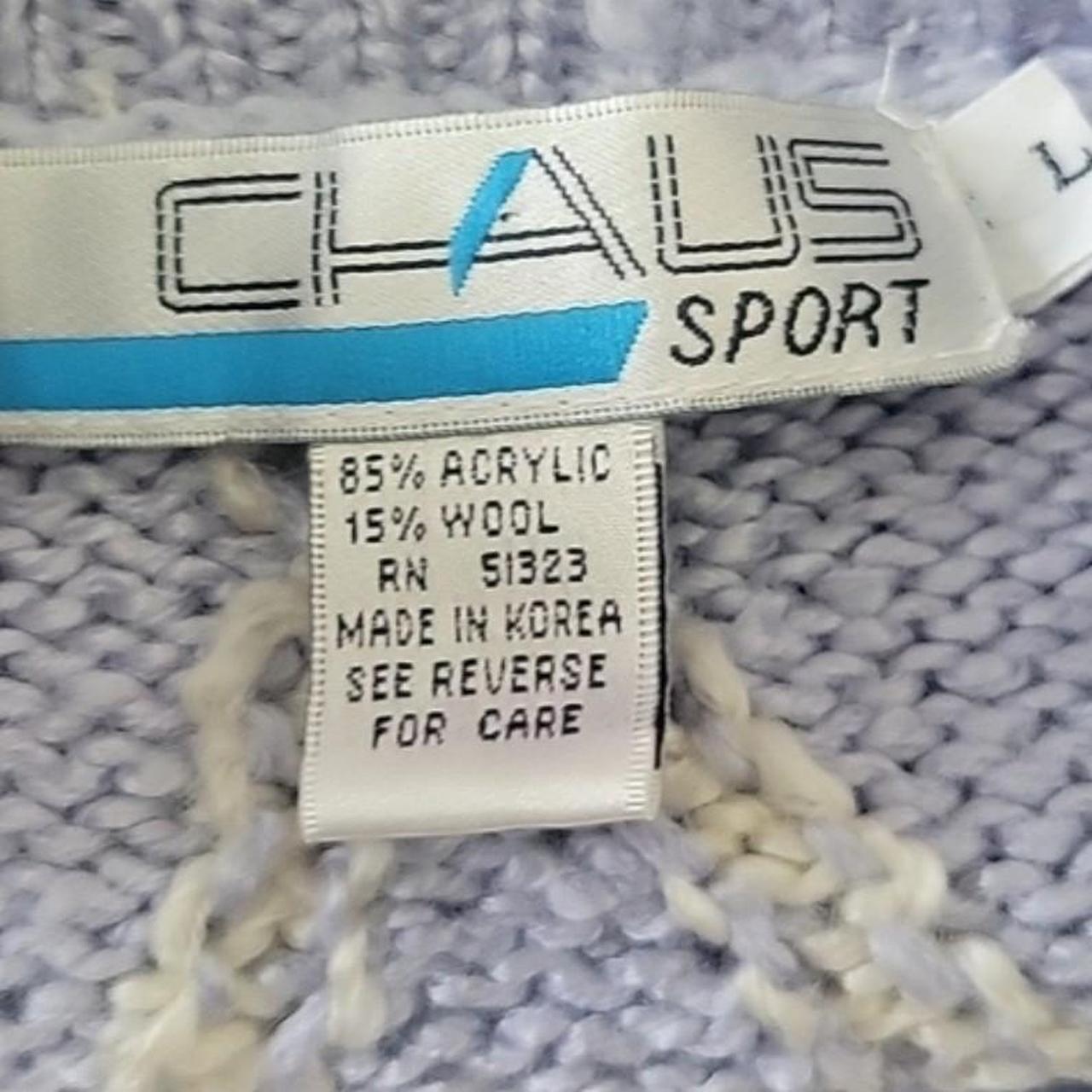 Chaus Sport | 80s Vintage Argyle & Floral Sweater •... - Depop