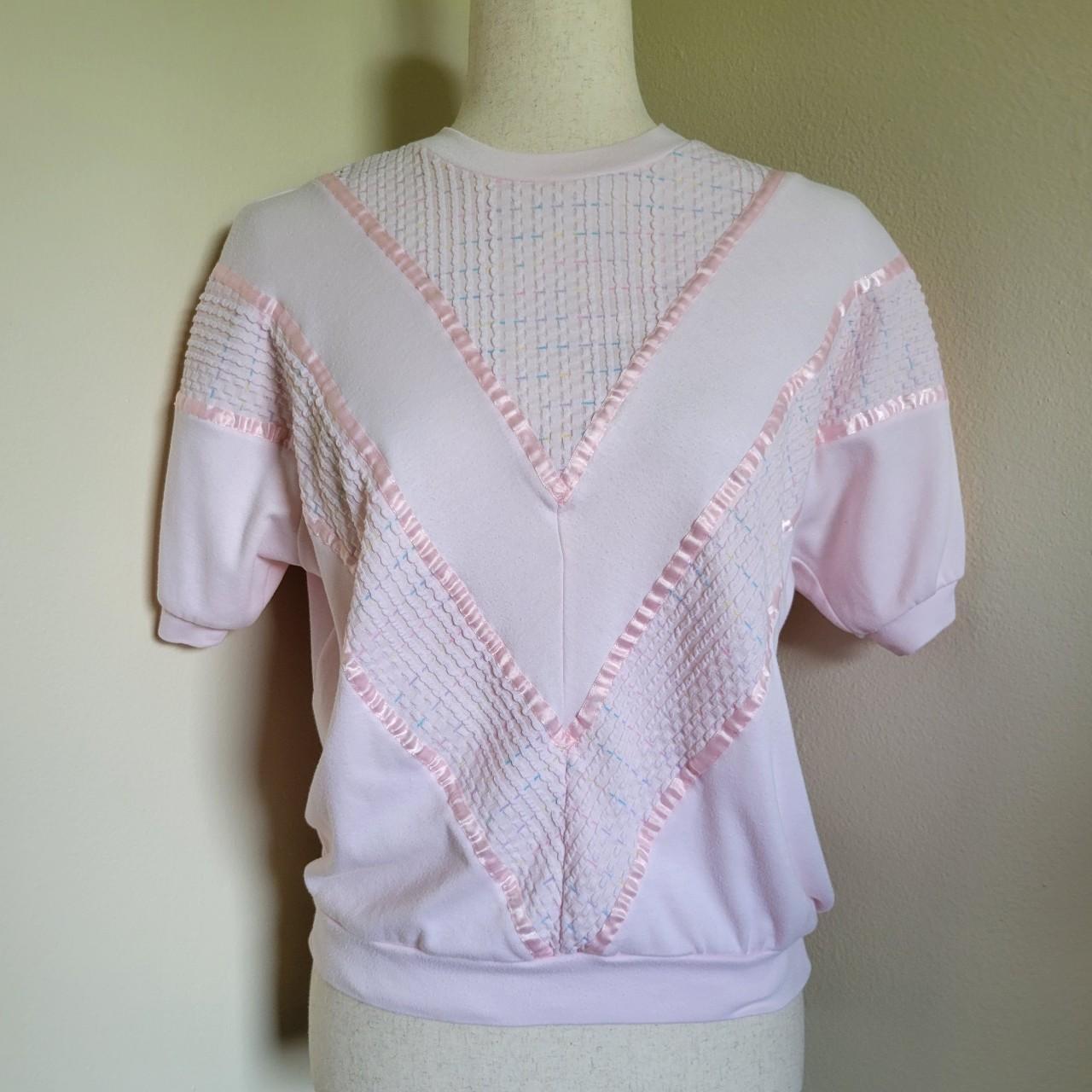 Separate Scene | 80s Vintage Pink Top No tags,... - Depop