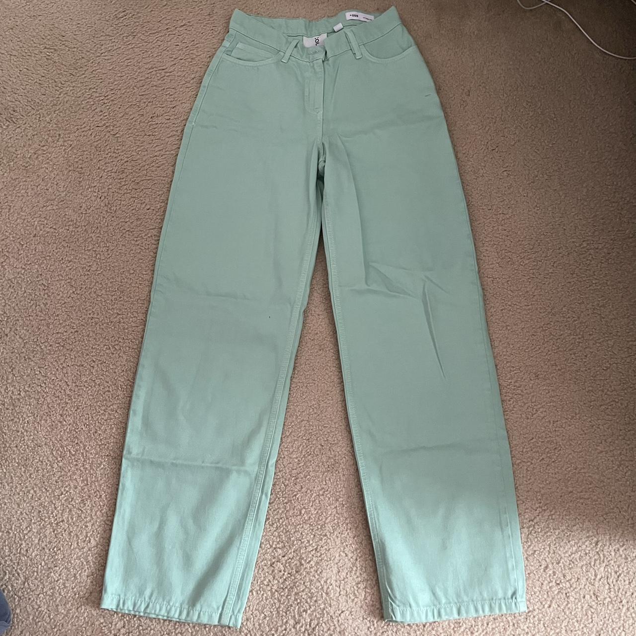 Collusion Extreme Baggy Size 26 Teal Mint Green... - Depop