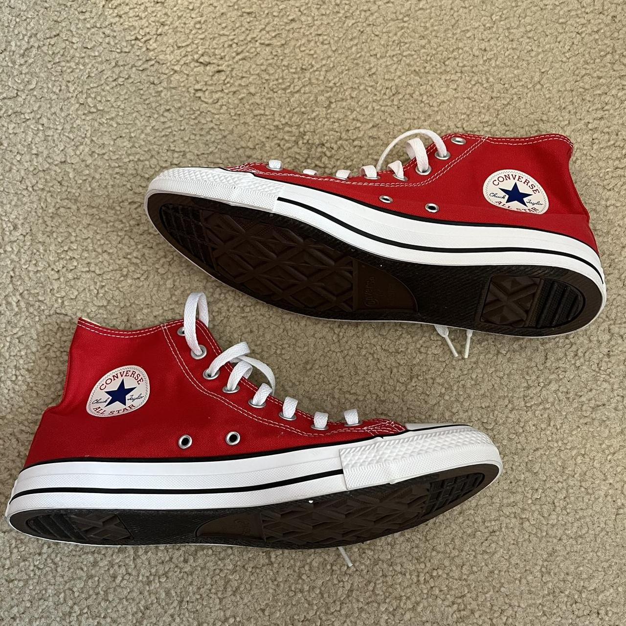 Converse All Star High Top Cherry Red US Men's Size... - Depop