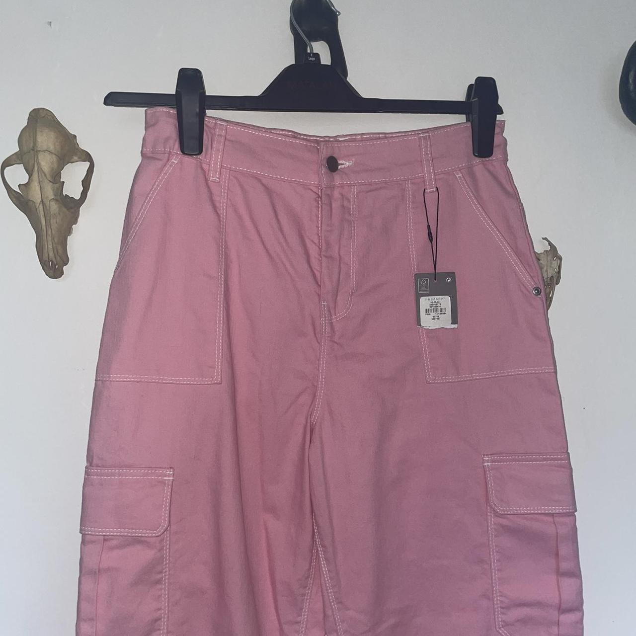 Primark cargos aged 13-14 but fit me as a size 8... | Depop