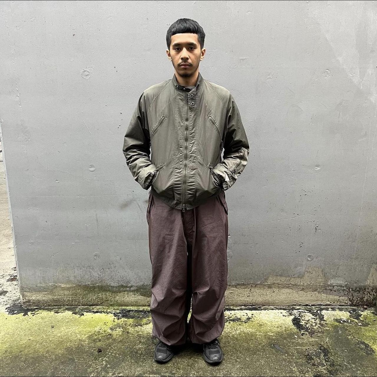 194 local brown military parachute pants 10/10... - Depop