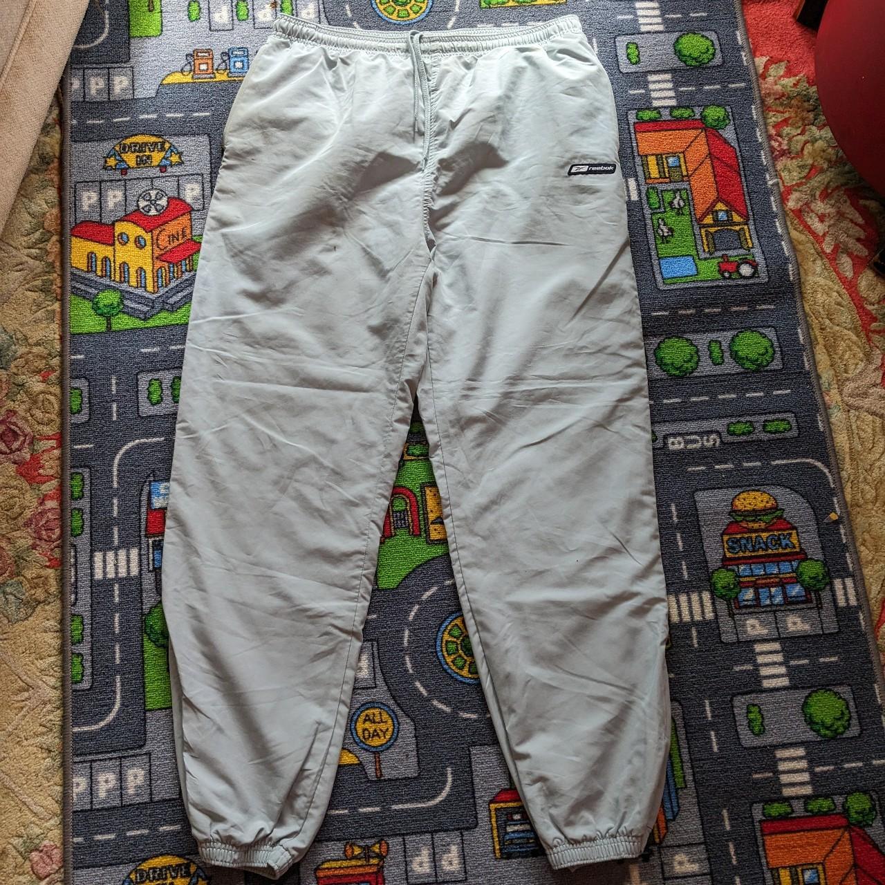 Vintage shell style track pants - Reebok. Super... - Depop