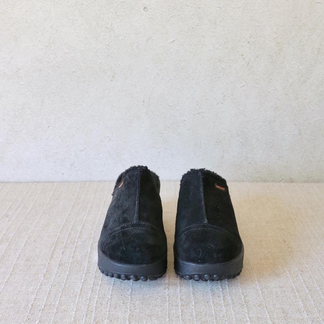 Vtg 00s Goth Grunge Platform Suede Leather Clogs in... - Depop