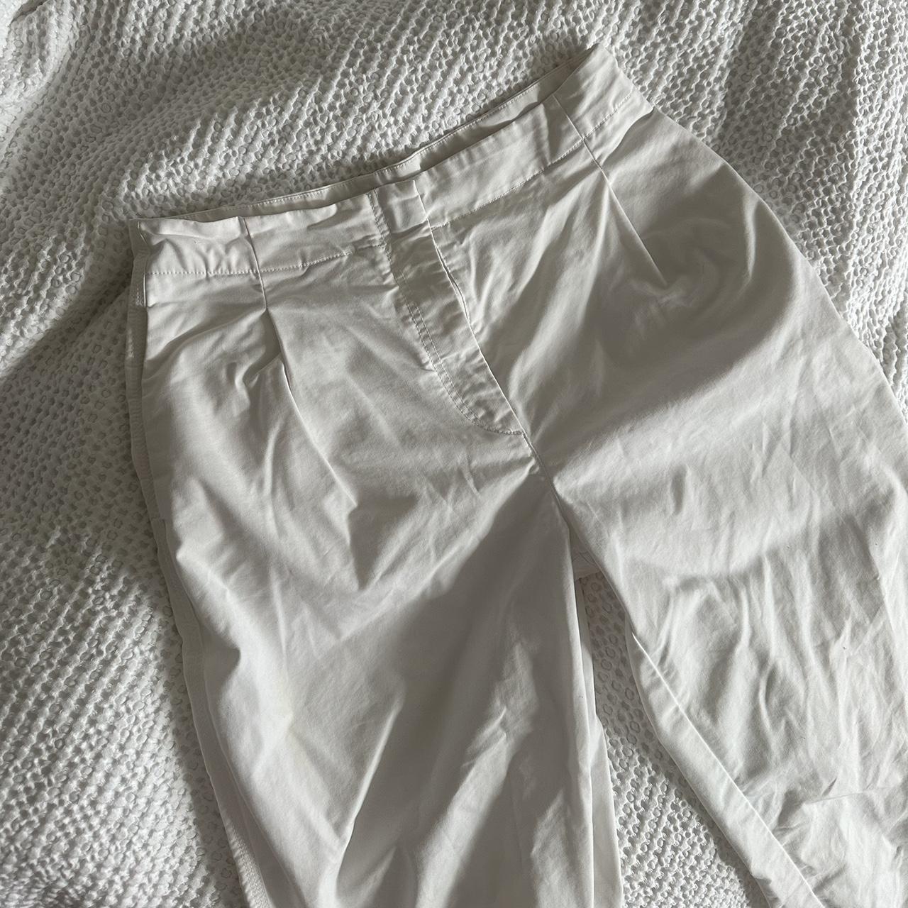 slouch fit white cargo pant brand: wilfred free... - Depop