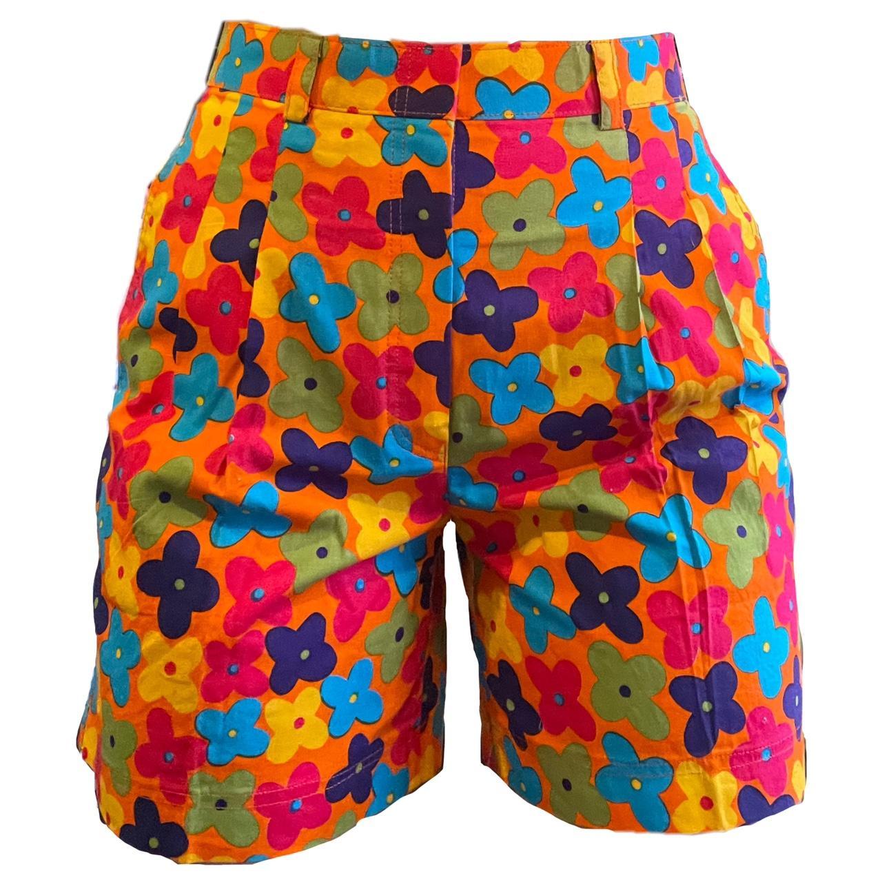 McGarlano MGL vintage flower pattern shorts no... - Depop