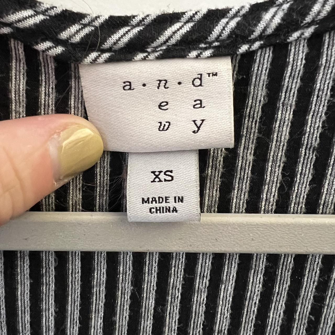 A new day brand black and white striped... - Depop