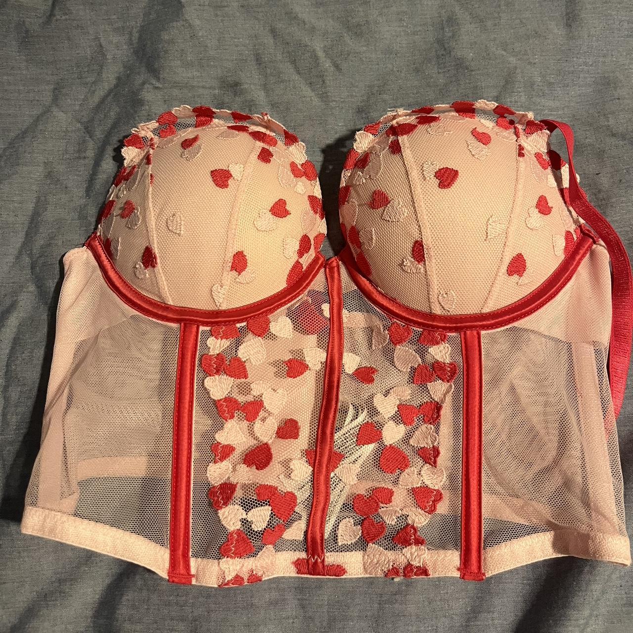 Primark love heart corset - size 32A - never been... - Depop