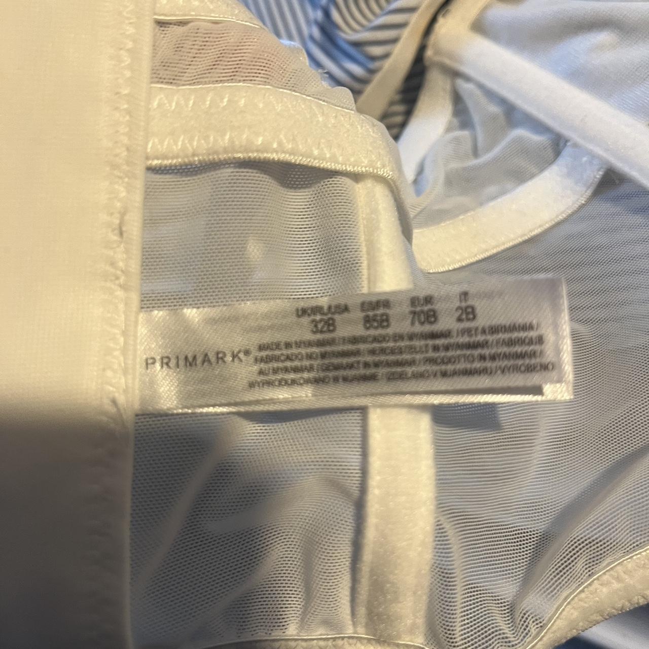 WHITE PRIMARK CORSET - size 32B would fit a 4/6 -... - Depop