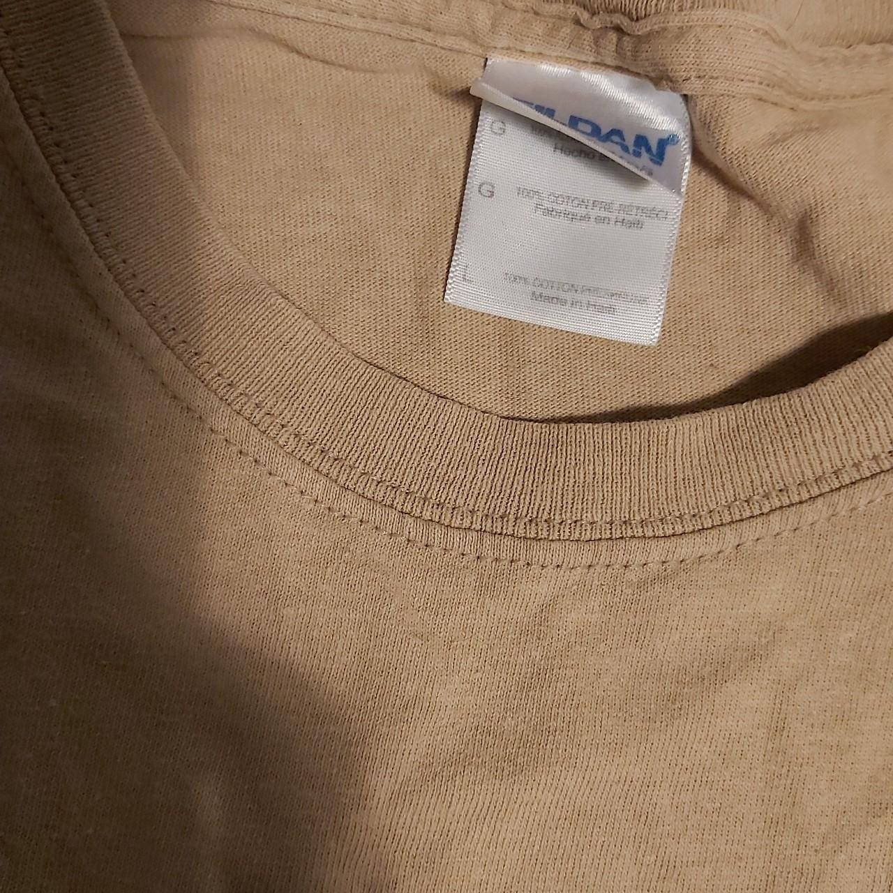 Tan graphic t-shirt size L Great condition, only a... - Depop