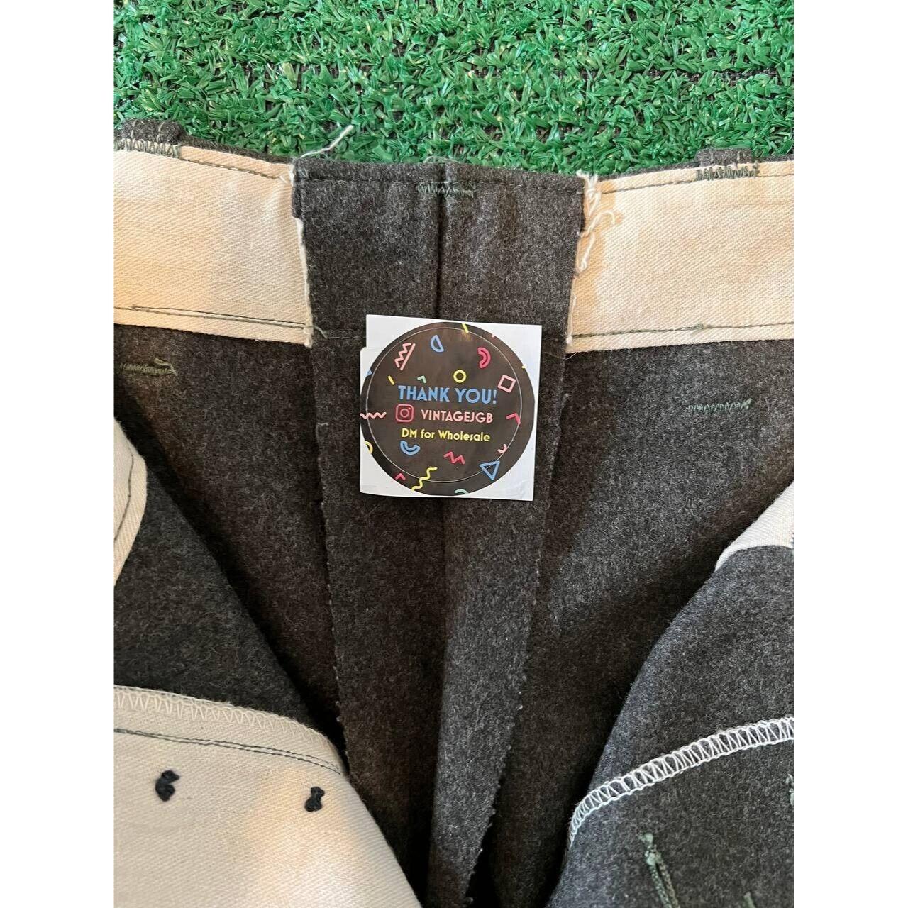 Vintage Heavy Wool Military Pants Trousers Mens 32x28 - Depop