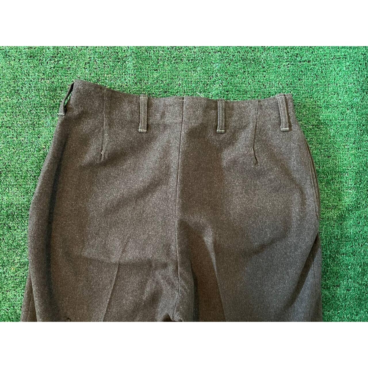 Vintage Heavy Wool Military Pants Trousers Mens 32x28 - Depop