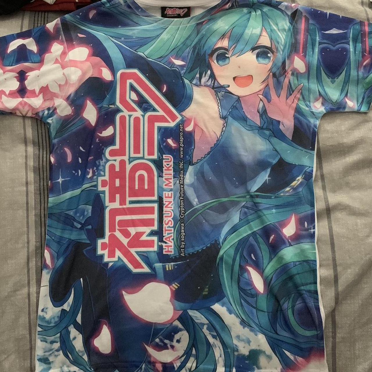 Hatsune Miku graphic t-shirt Top quality, only worn... - Depop