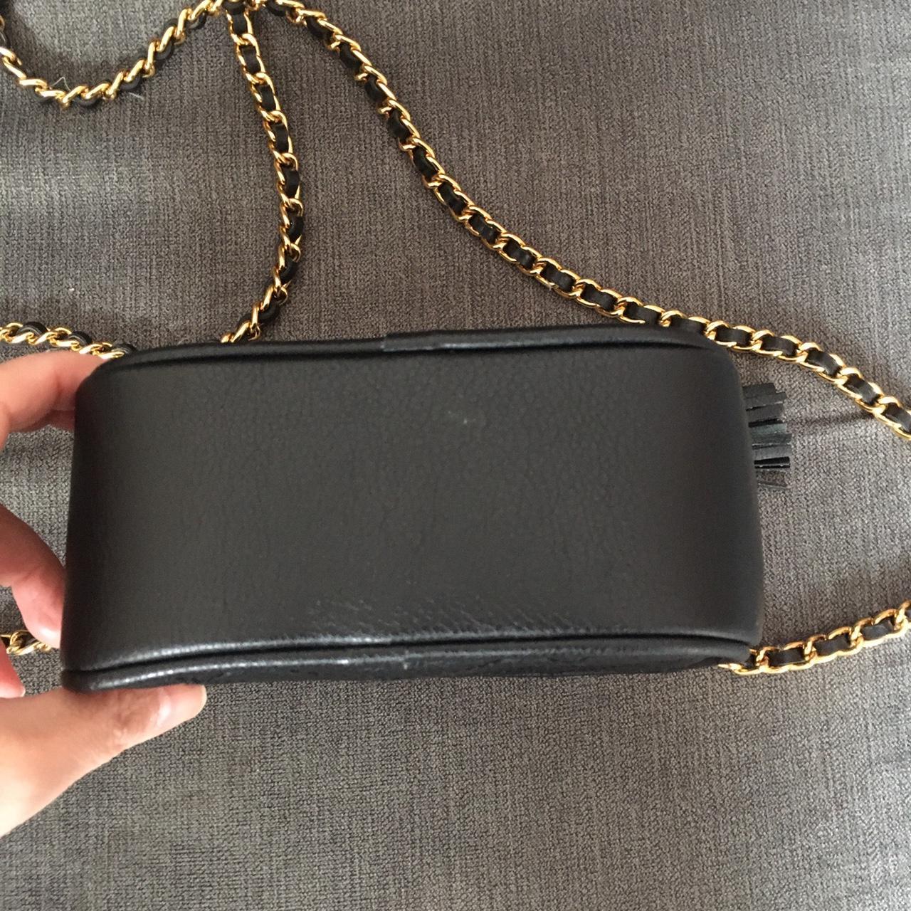 Vintage BHS quilted chain bag faux/vegan leather.... - Depop