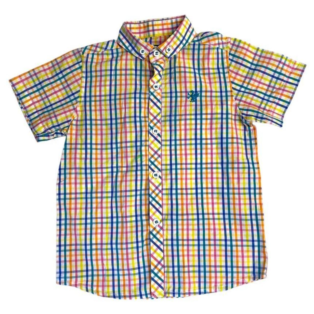 NEXT Boys Age 3 Multi Colour Checked Shirt Short... - Depop