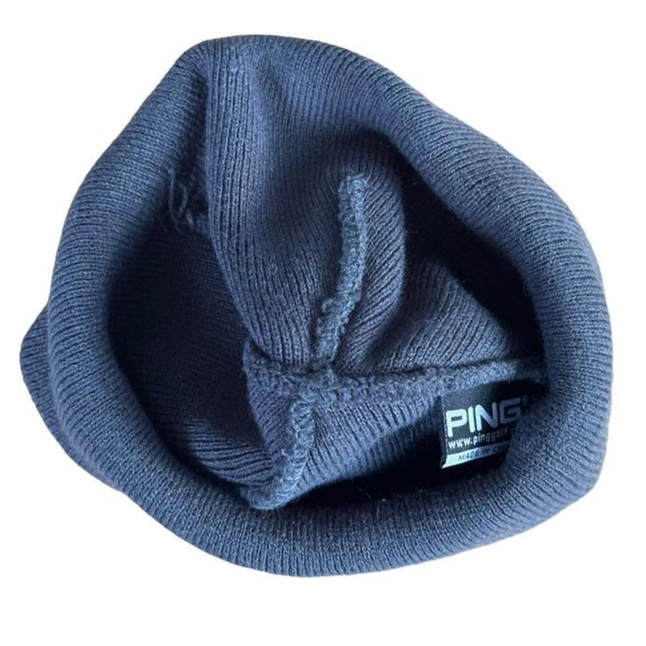 PING Grey & Red Striped One Size 100% Acrylic... - Depop