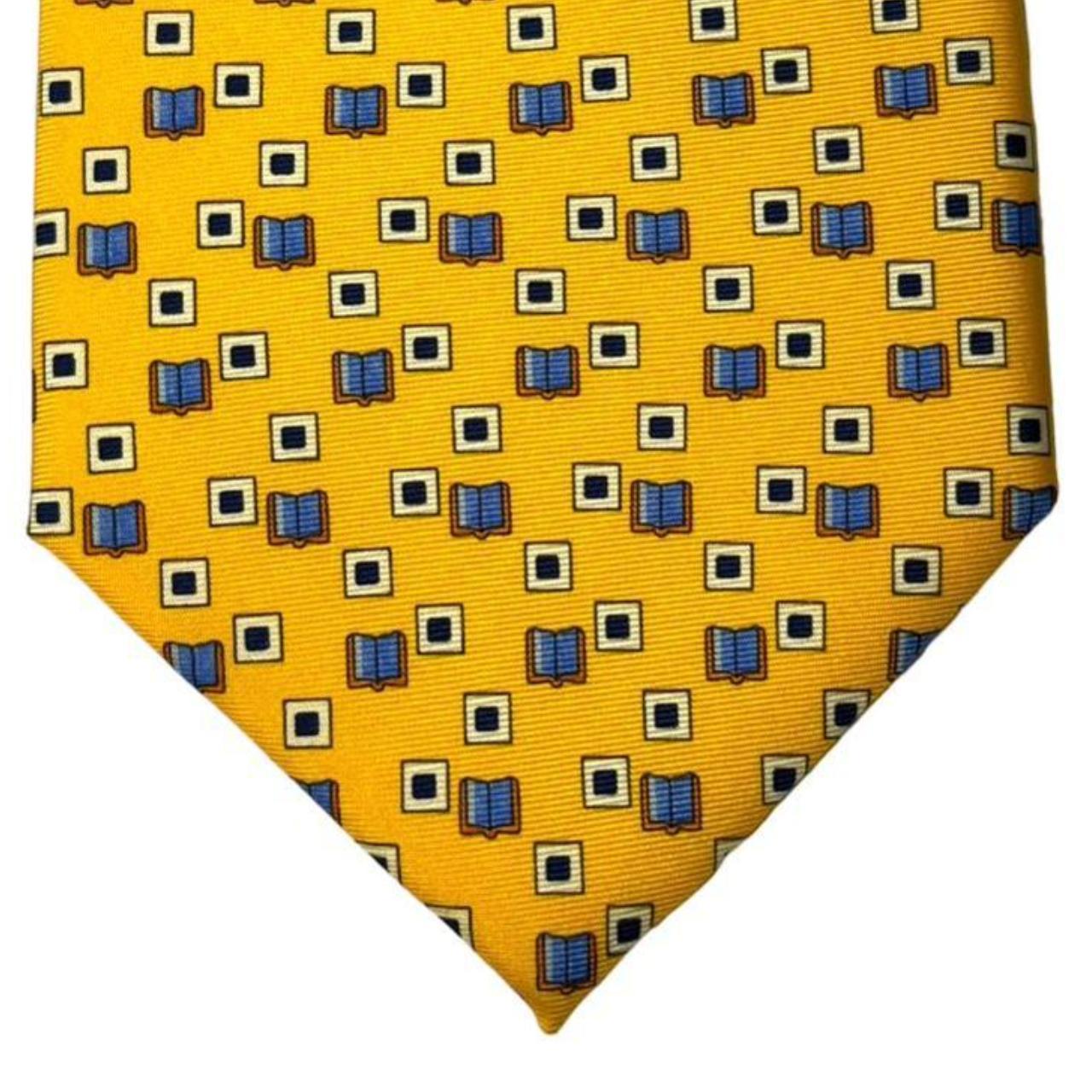 YVESSAINTLAURENT YSL Paris Vintage 100% Silk Yellow... - Depop