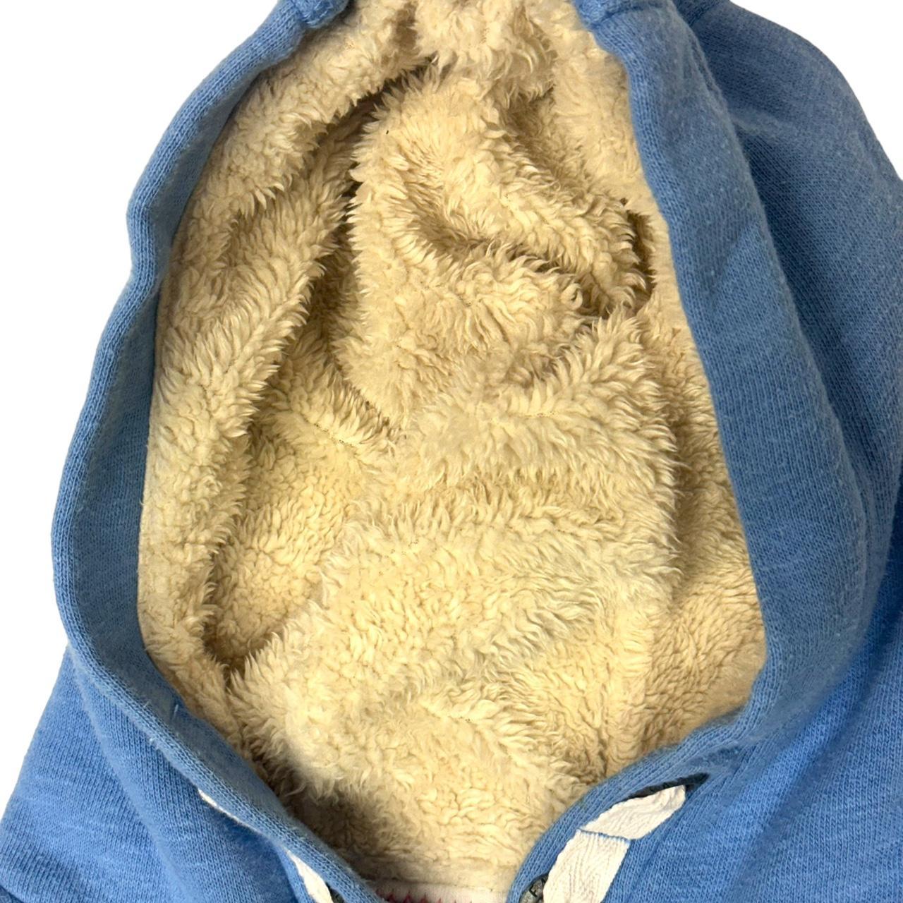 FATFACE Boys Age 4-5 Blue Warm Thick Hooded Fleece... - Depop