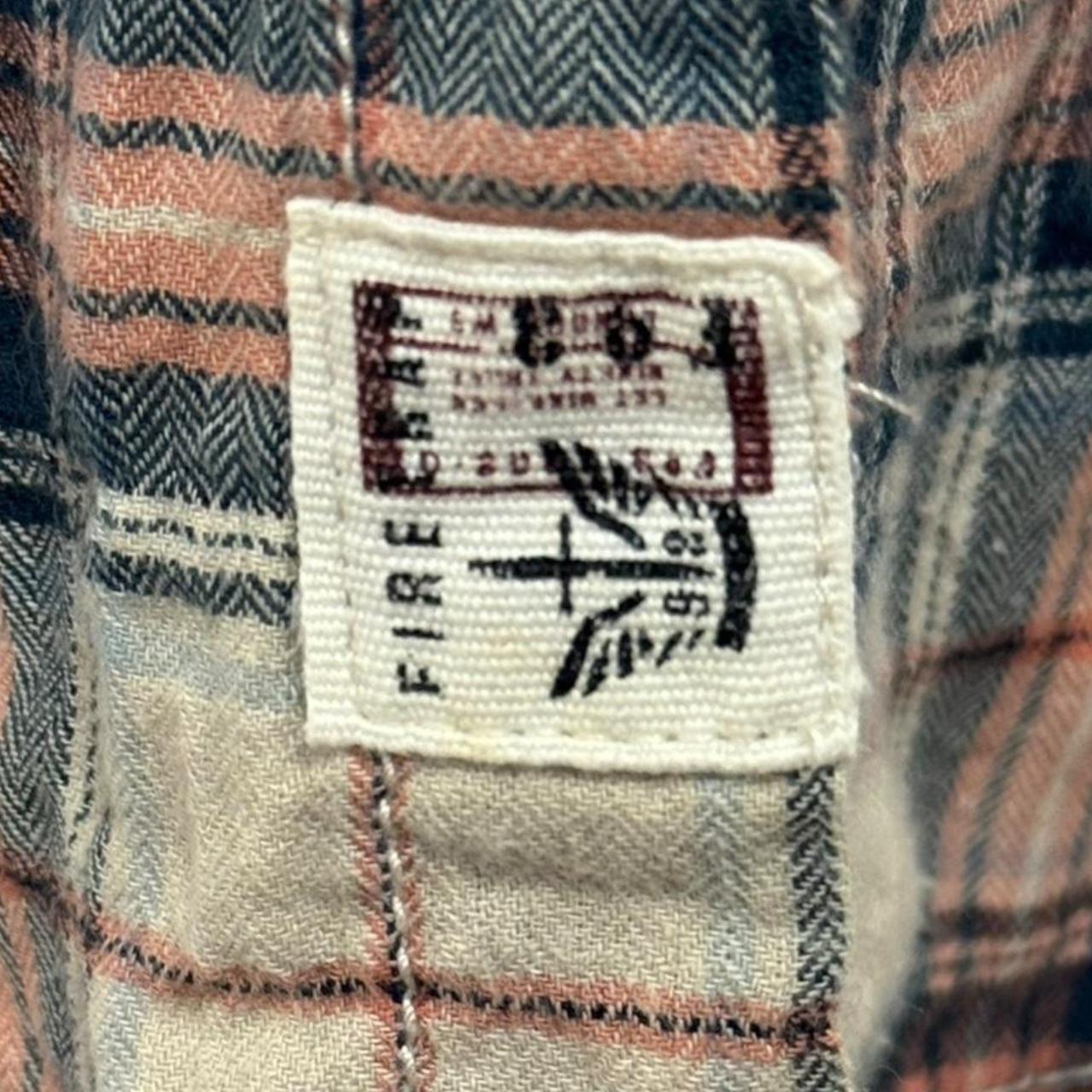 FIRETRAP retro Medium Multi Colour Check Shirt Short... - Depop