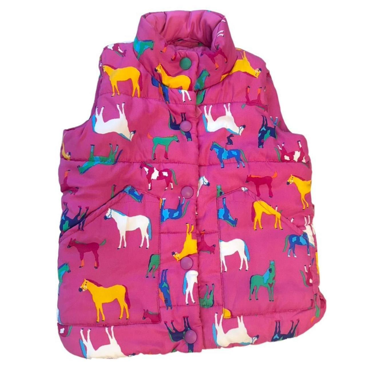 JOULES Girls Age 5 Pink & Horses Patterned... - Depop