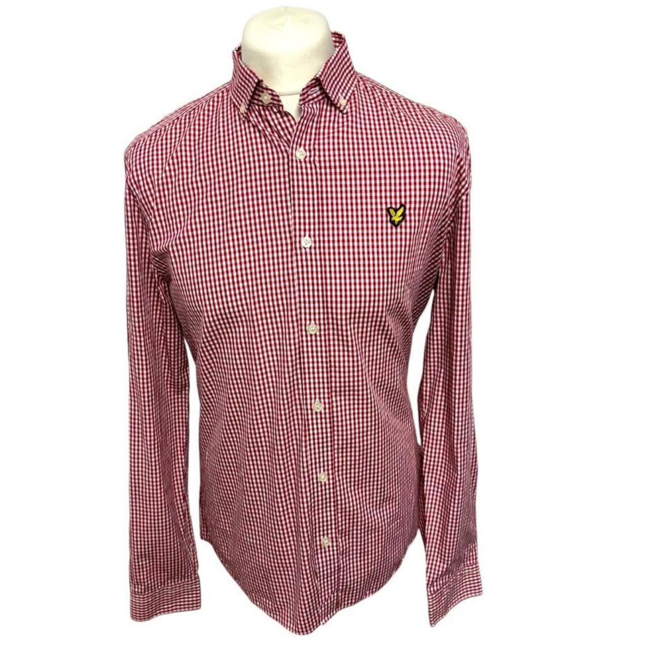 LYLE & SCOTT Red Checked Large Shirt Long Sleeved... - Depop