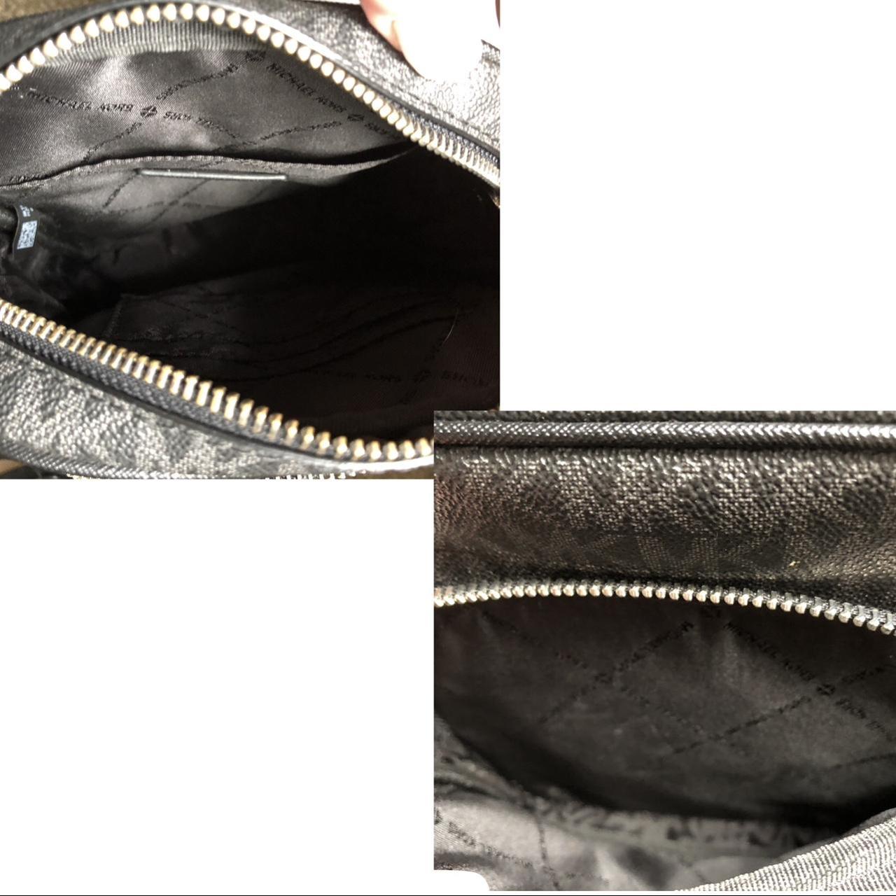 Michael Kors Jet Set black coated canvas MK monogram... - Depop