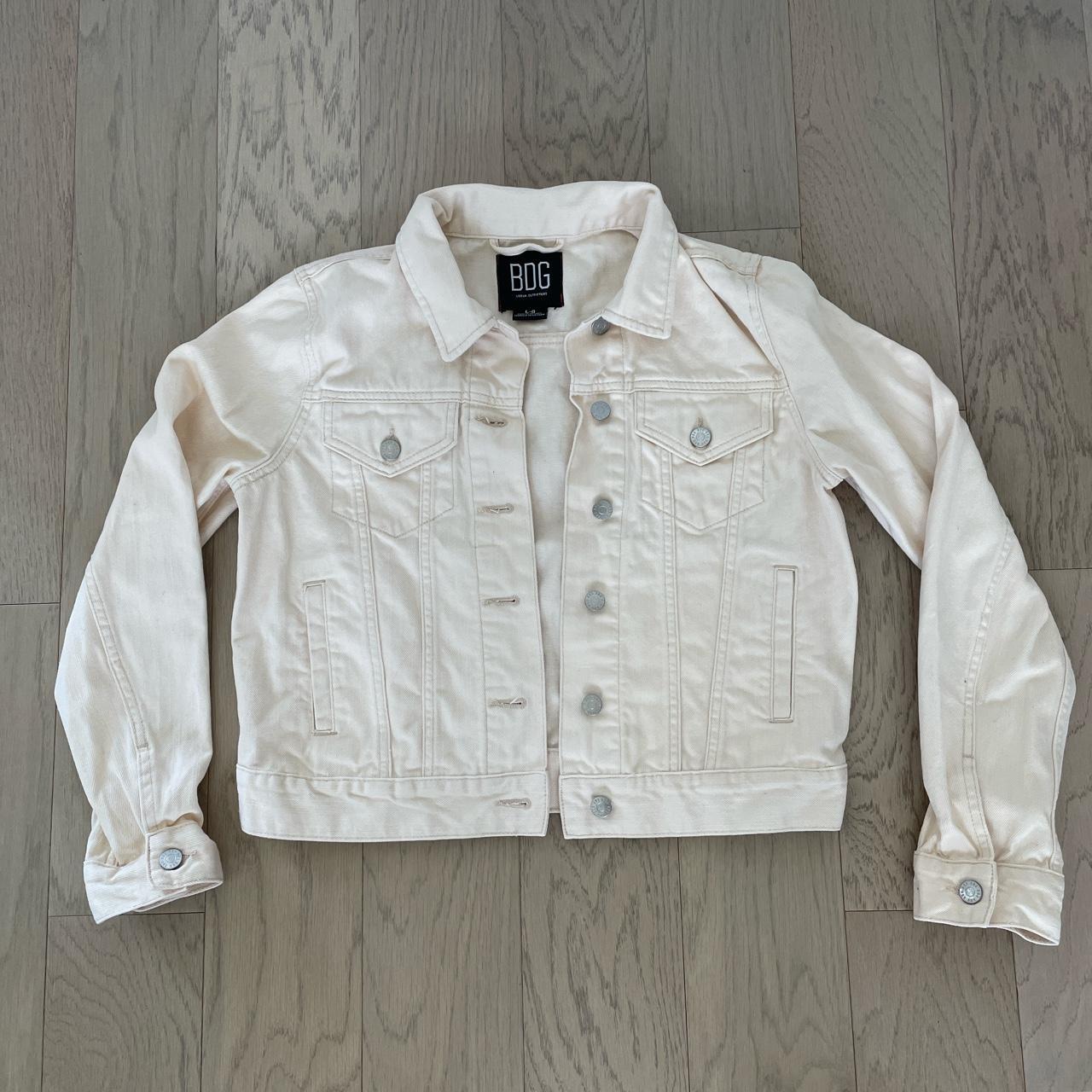 Urban Outfitters BDG Cream Denim Jacket. Worn... - Depop