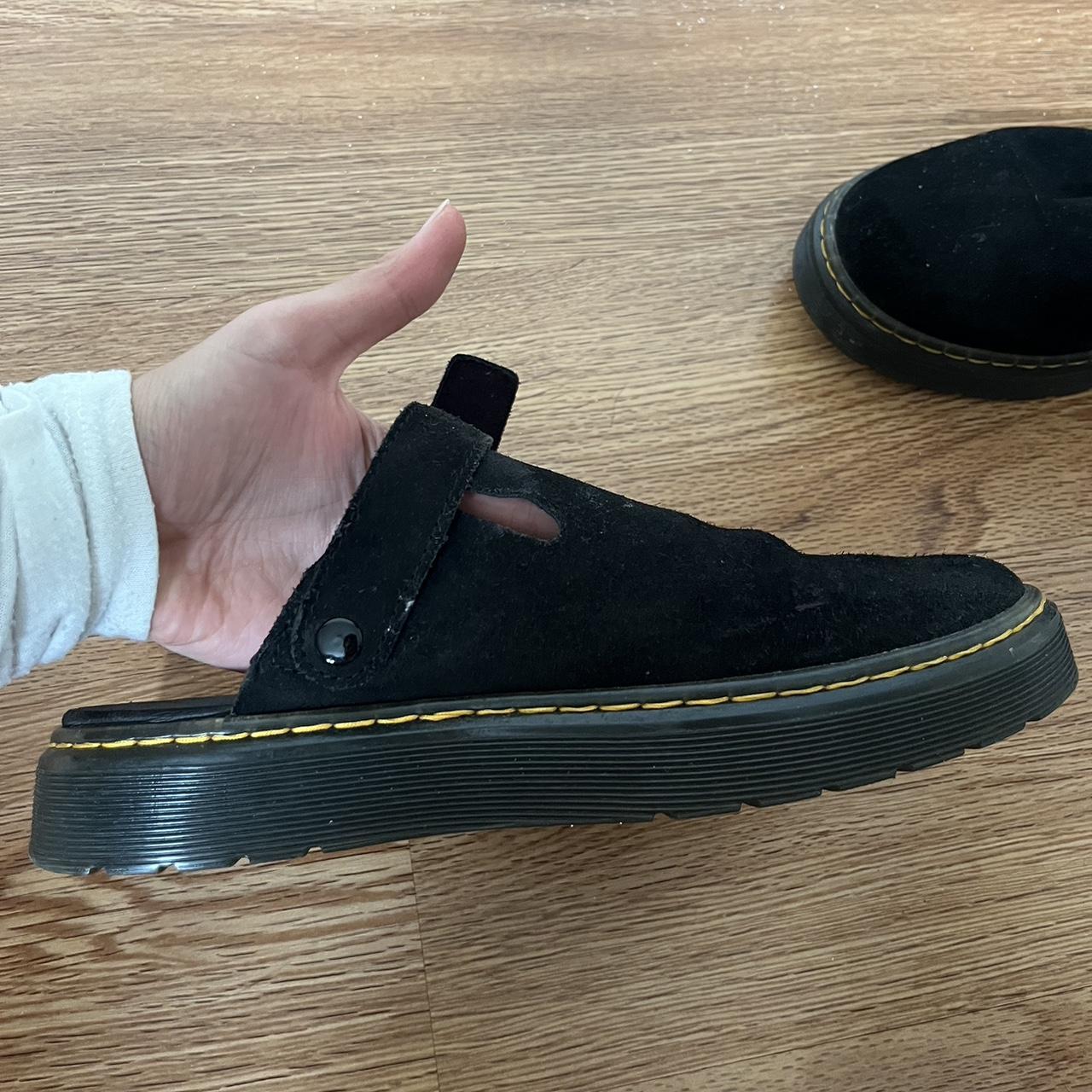 Basically new doc marten slip ons- so cute and comfy... - Depop