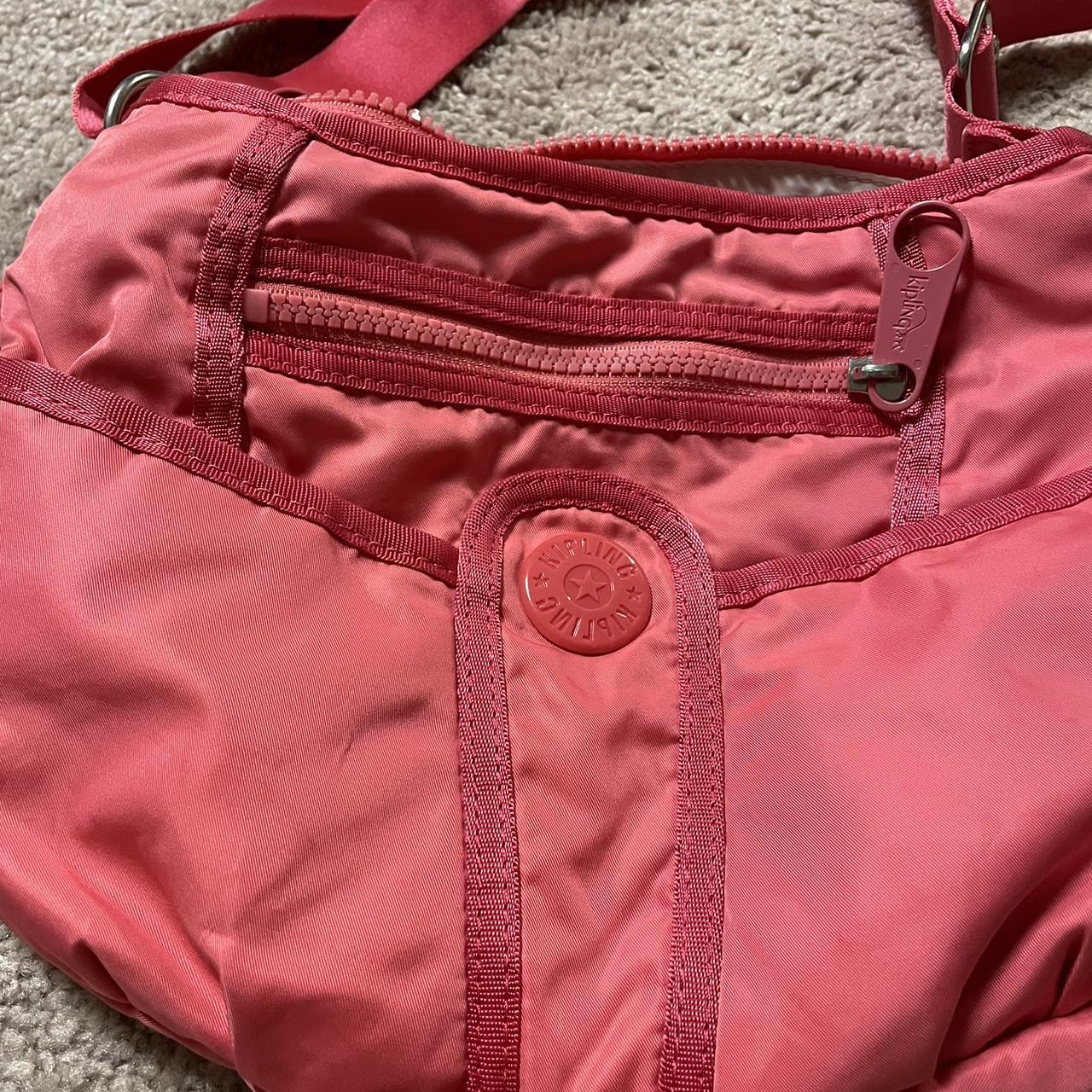 -y2k Kipling pink purse -great med size bag that... - Depop