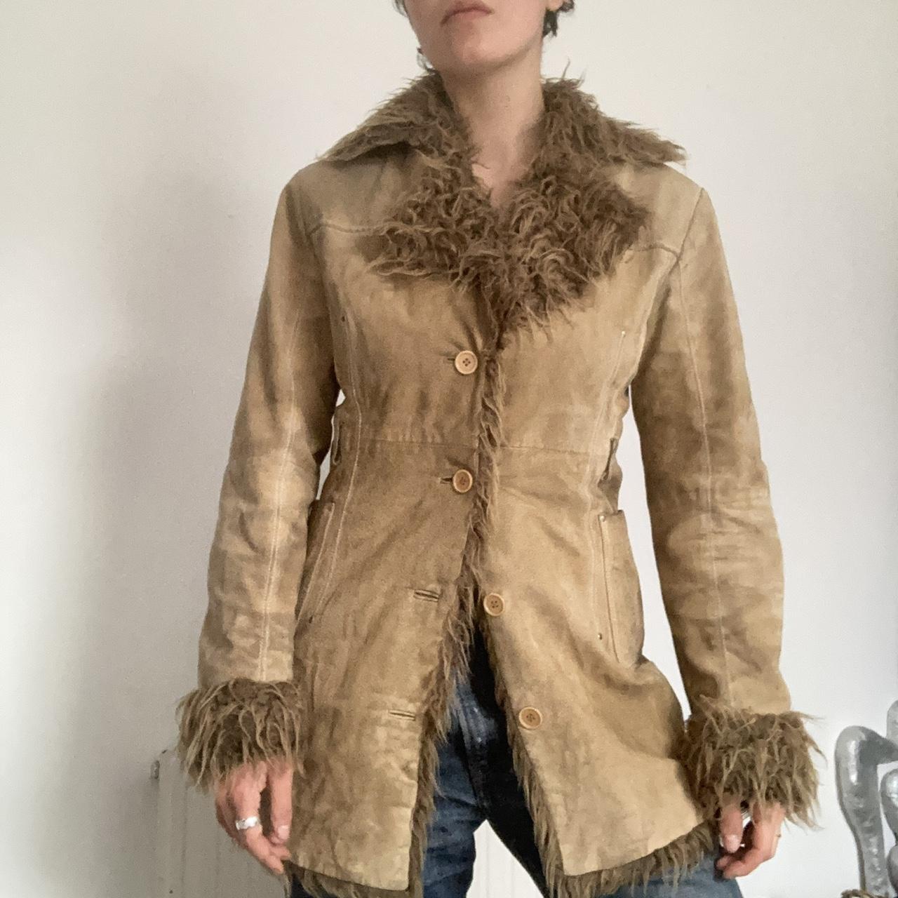 Women's Tan Coat | Depop