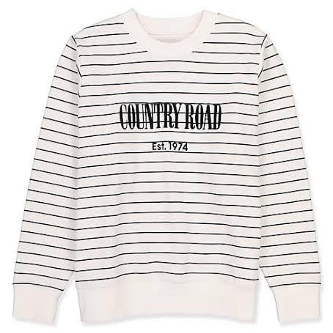 Beautiful heavy cotton crew neck jumper by Country... - Depop