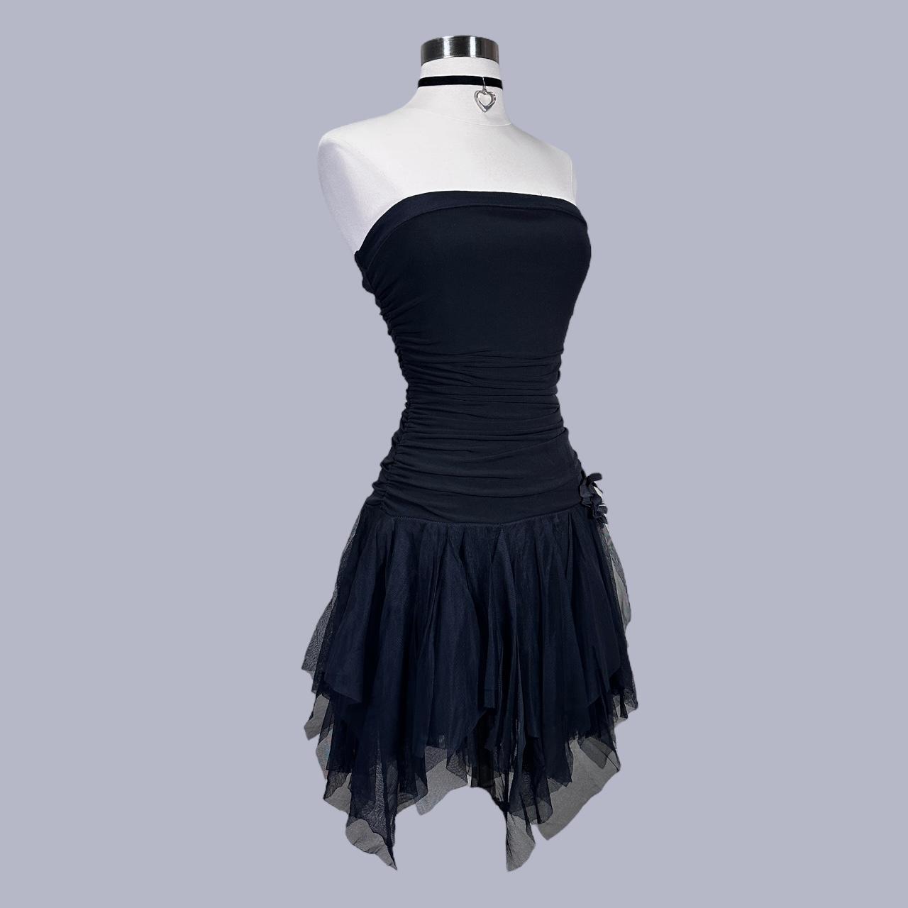 Vintage Black Fairy Mini Dress by Ruby Rox - Size... - Depop