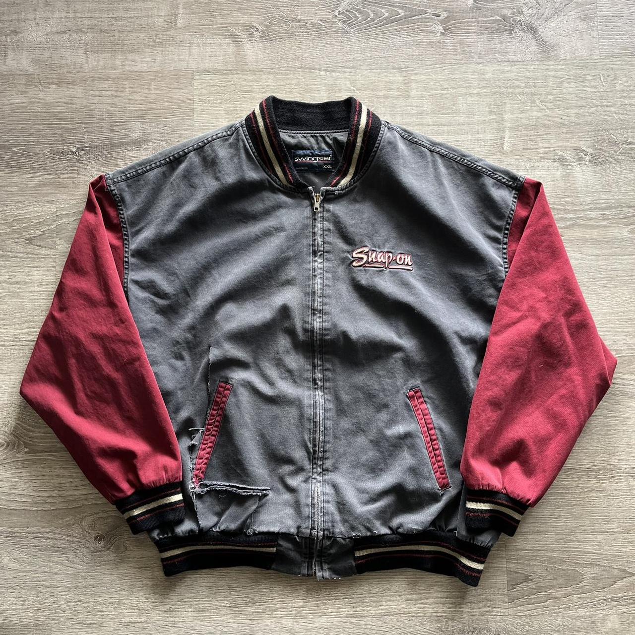 vintage y2k snap-on tools bomber jacket. from... - Depop