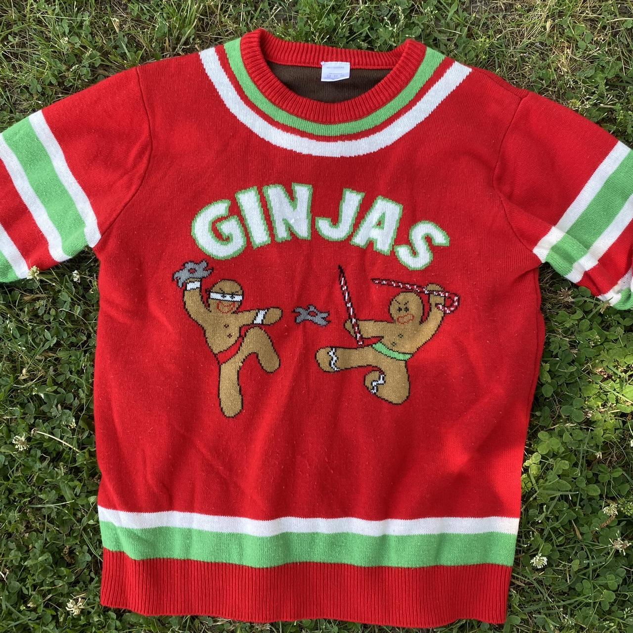 Ginjas (ginger bread ninjas lol) Christmas sweater... - Depop