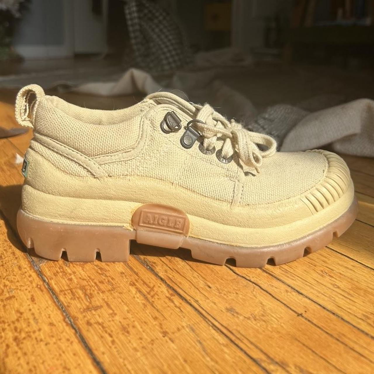 Aigle low rise shoes. Slight platform. Bought in... - Depop