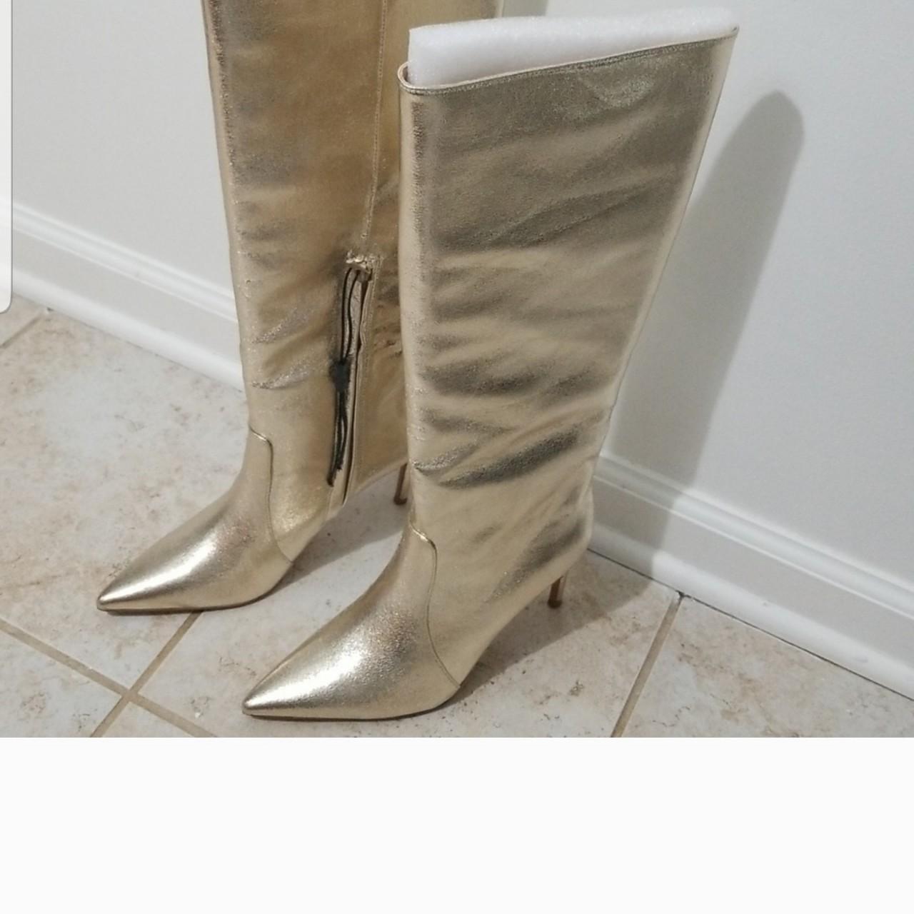 !! NEW!! Express boots Gold - Depop