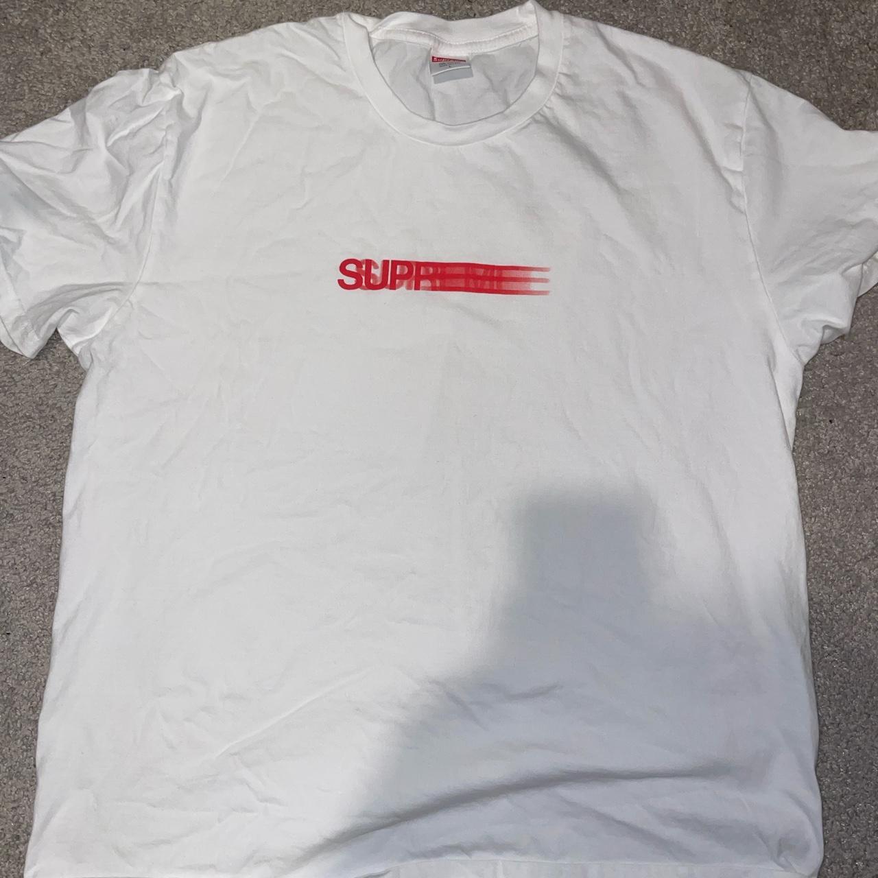 Supreme blur tee. Size large worn like twice... - Depop