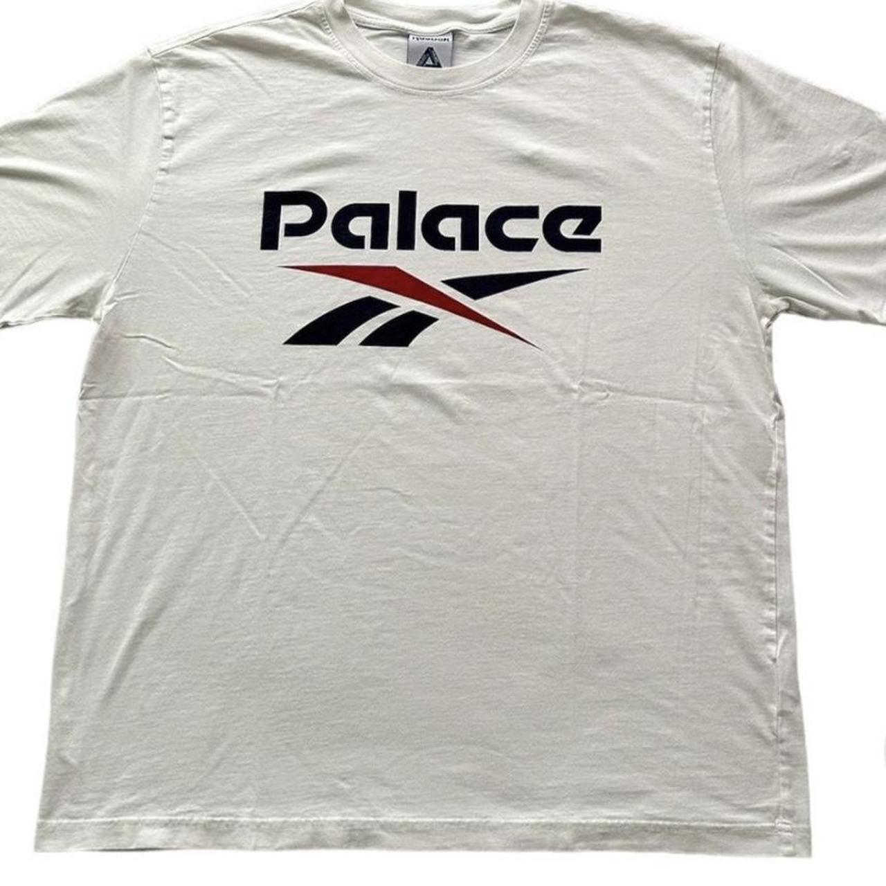 Reebok x Palace Tee XL Worn little holes on sleeve... - Depop