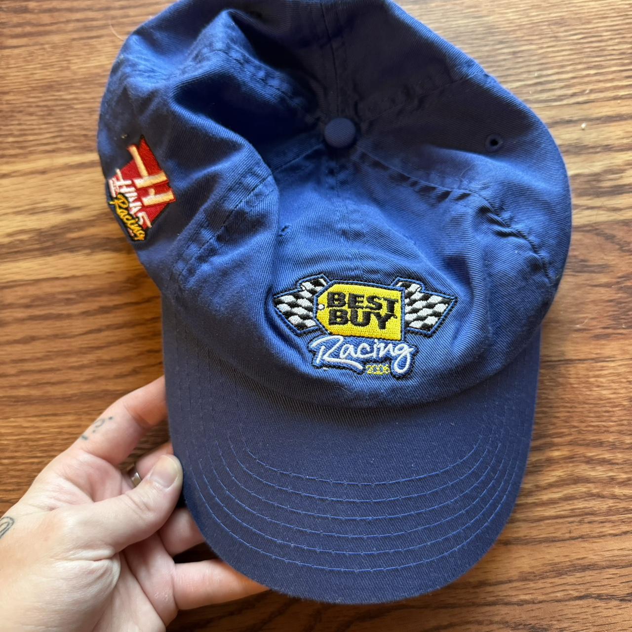 Vintage racing hat from 2006 - super cool Best Buy... - Depop