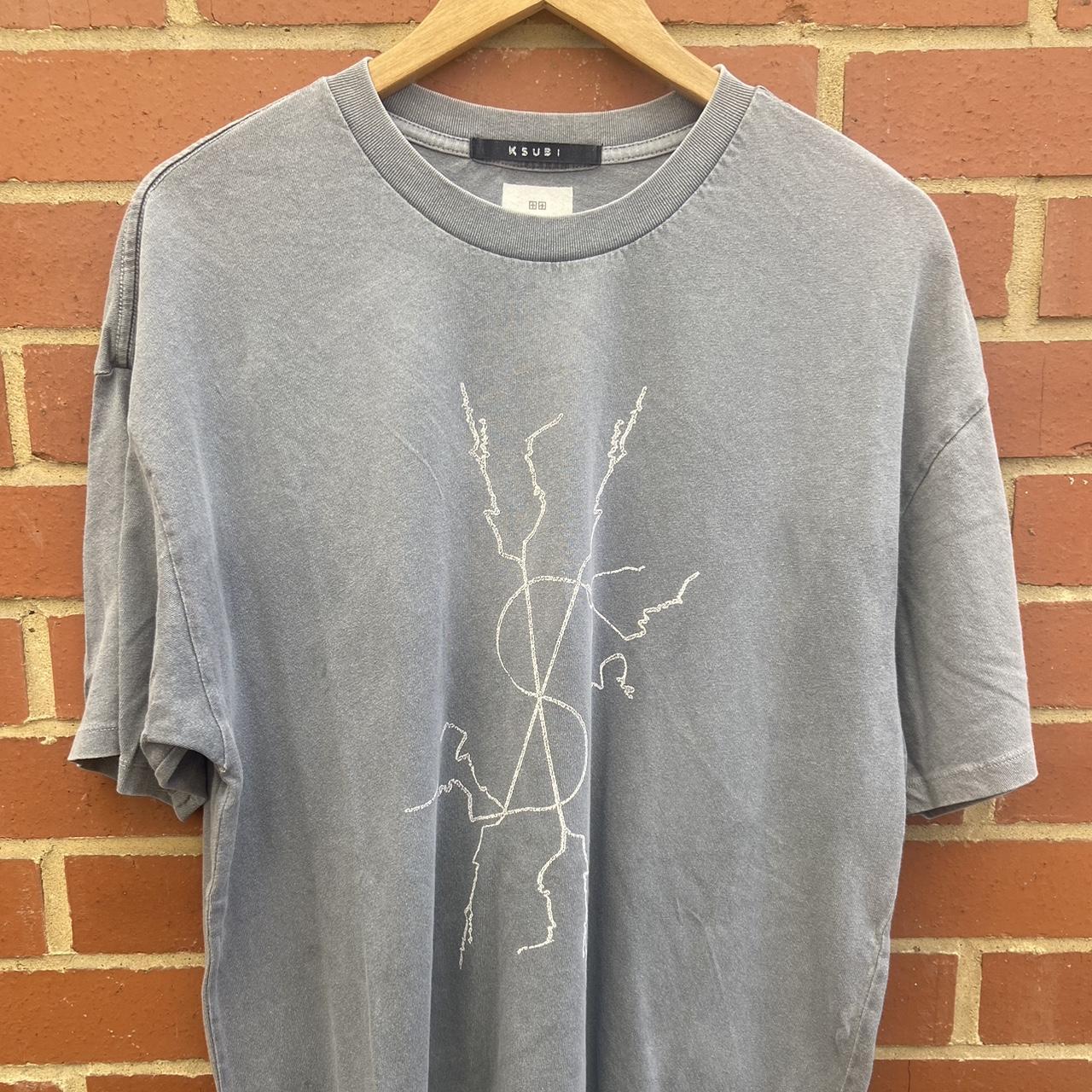 KSUBI | Dollar Sign Tee | Grey Size: M (Oversized... - Depop