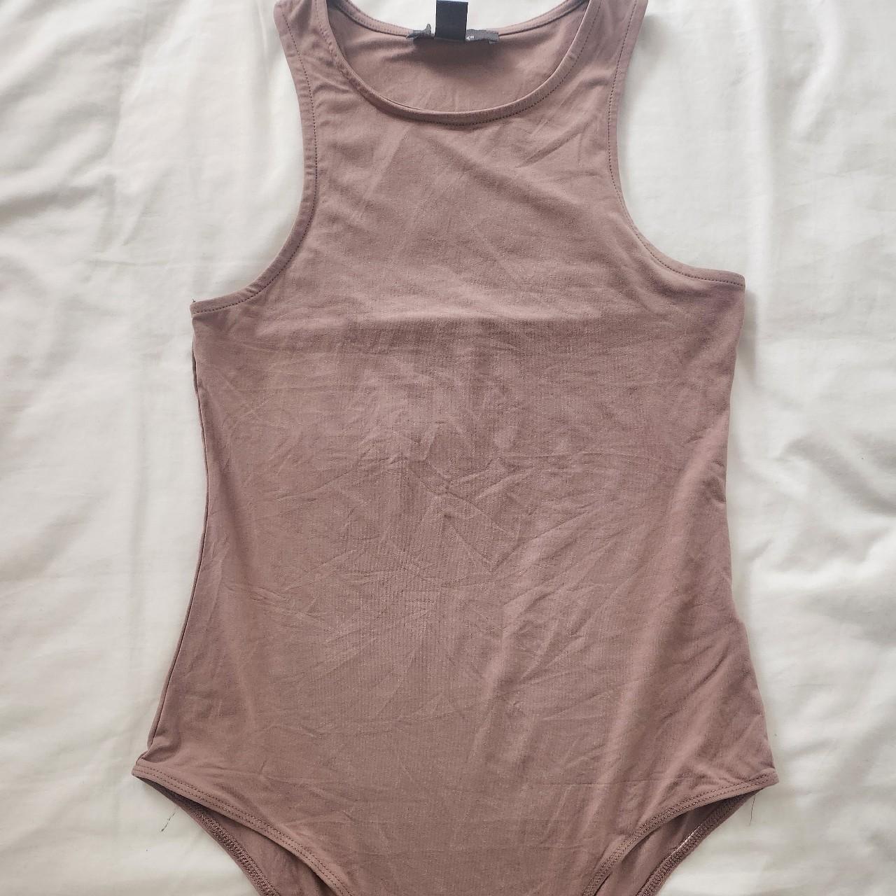 Primark brown/tan bodysuit - Size M - never worn - Depop