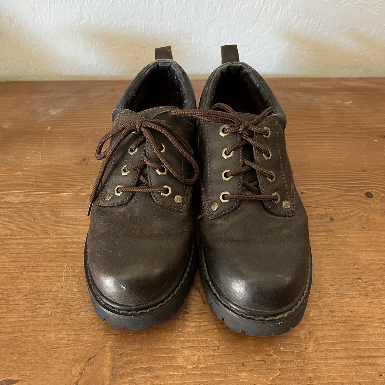 Vintage 90s Skechers Chunky Platform Oxford Shoes... - Depop