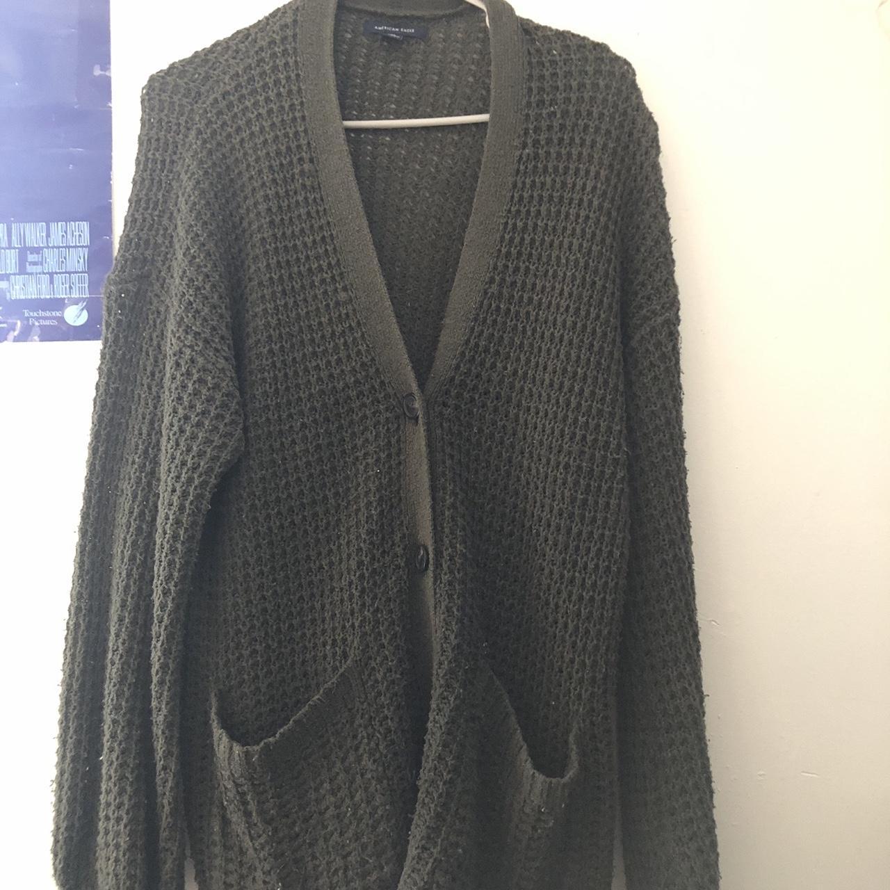 🔥AMERICAN EAGLE KNITTED CARDIGAN SIZE... - Depop