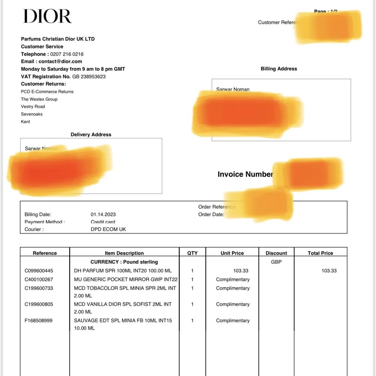 Brand new boxed Christian Dior Homme Parfum 100ml... - Depop