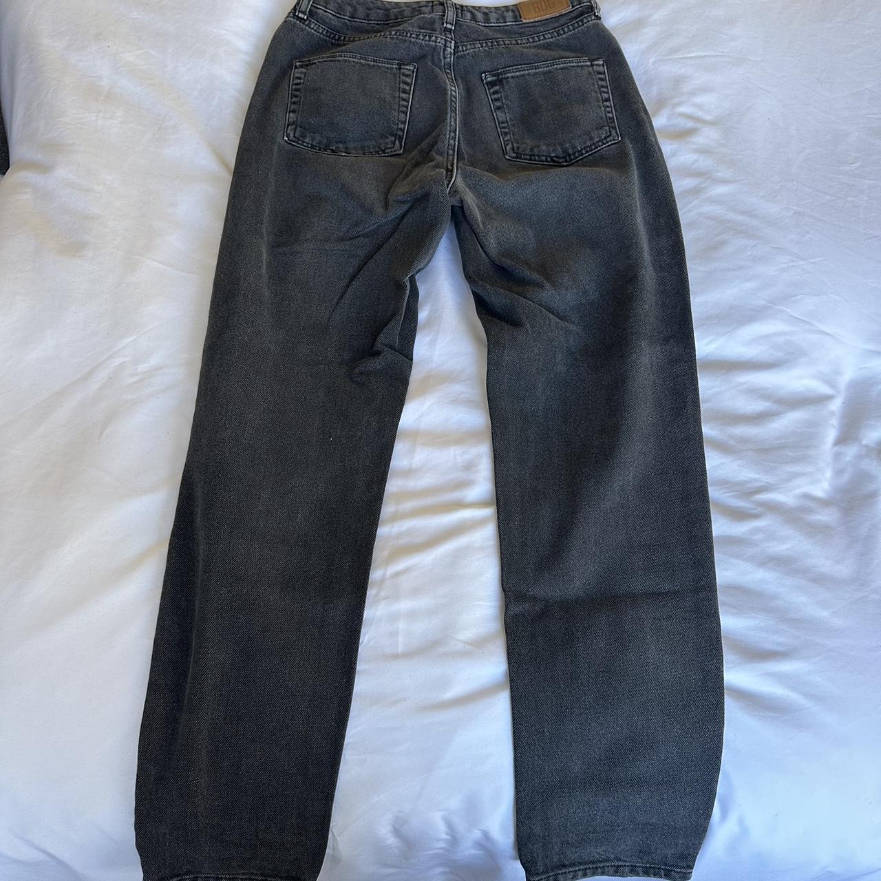 bdg black baggy jeans mom style, size w27, l32 - Depop