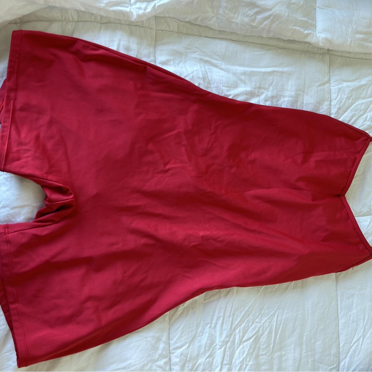 Red playsuit/jumpsuit. Super cute for the gym or... - Depop