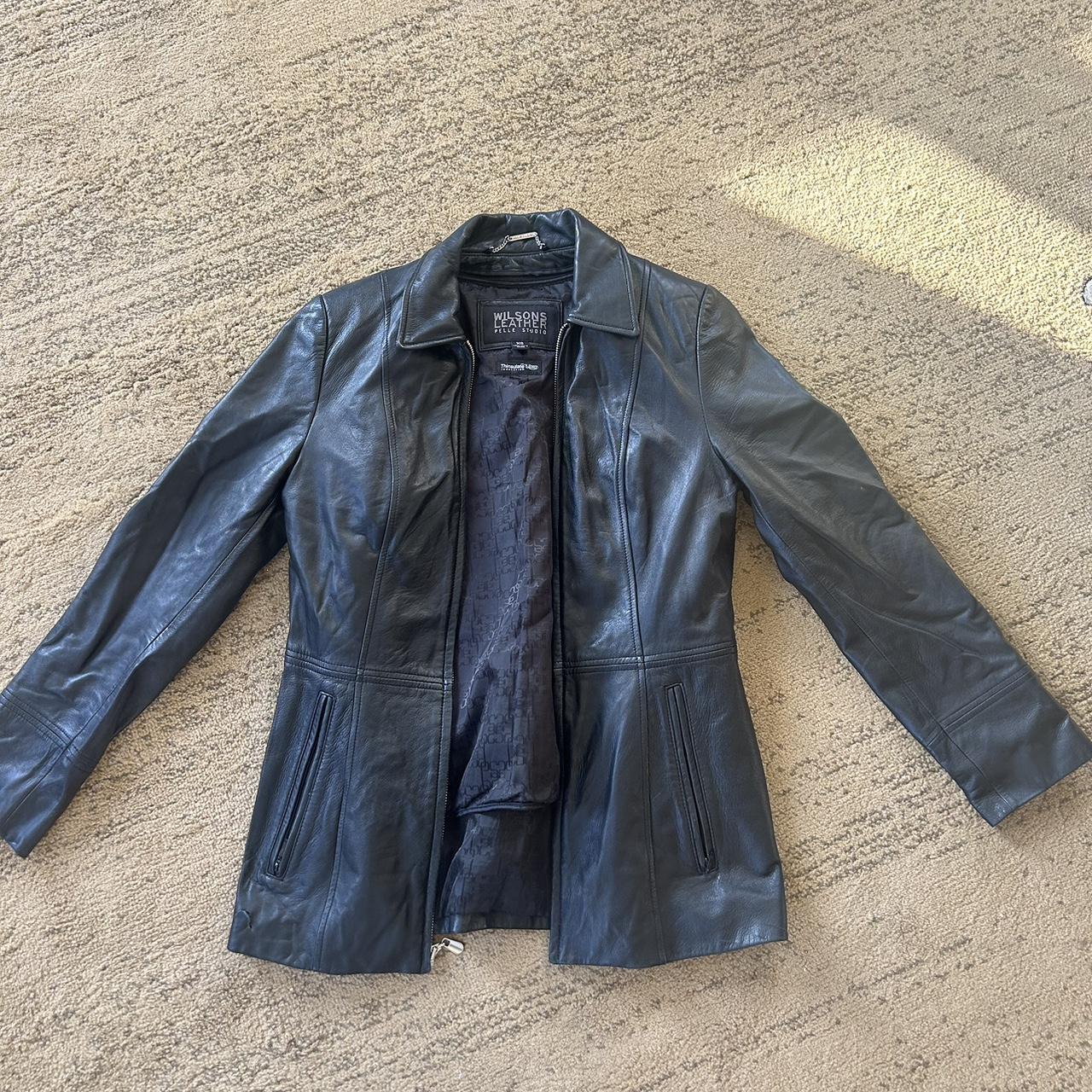 Wilson’s Leather Genuine Leather Jacket Size Xs but... - Depop