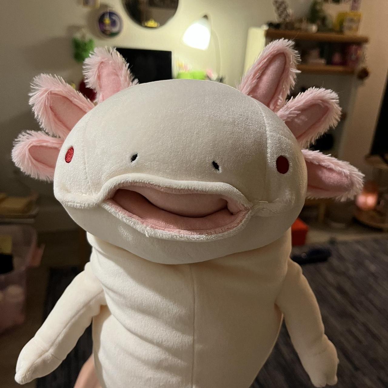 shinada global axolotl plush comes with paper tag... - Depop